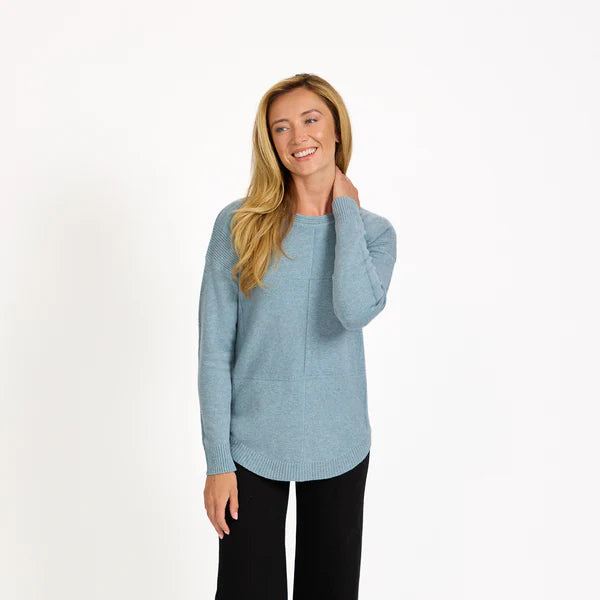 Mudflower 654 Cable Block Jumper – Lesley Ashworth
